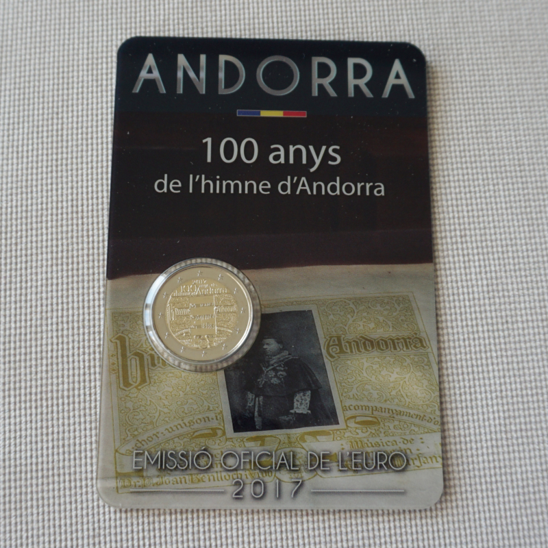 2017 (AD) - 100 Years of the Anthem of Andorra - Euro Coin Collection