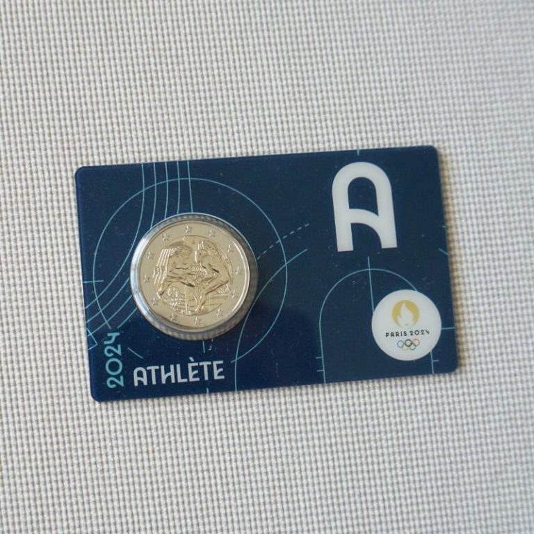 2024 (FR) - Olympic Games, Paris 2024 (coincard, blue) - Euro Coin ...